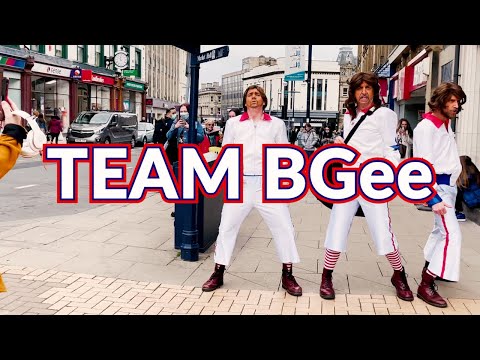 Team BGee - Comedy Bee Gees - Staying Alive Lip Sync - Outdoor Arts UK