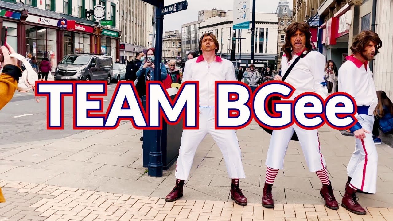Team BGee - Comedy Bee Gees - Staying Alive Lip Sync - Outdoor Arts UK ...