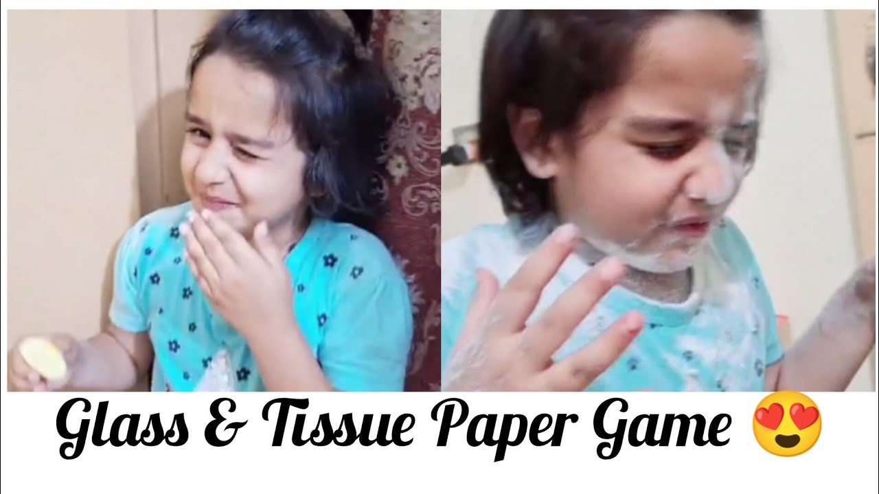Aj Game Challenge kia | Glass and Tissue Paper Game 😍😍 - YouTube
