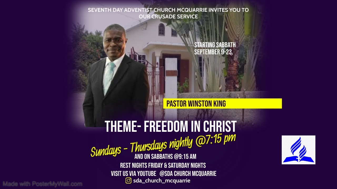 Freedom in Christ Evangelistic Series|| Wednesday, September 13, 2023 ...