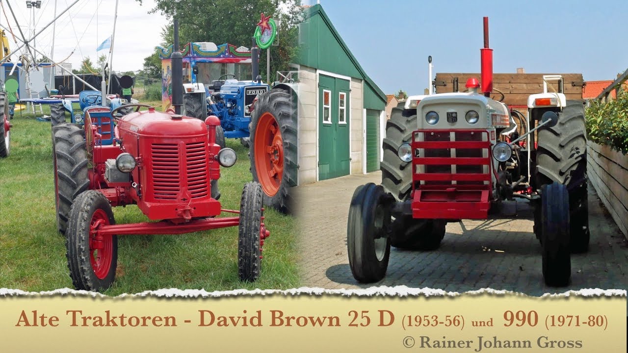 Alte Traktoren - David Brown 25 D (1953-) und David Brown 990 (1971 ...