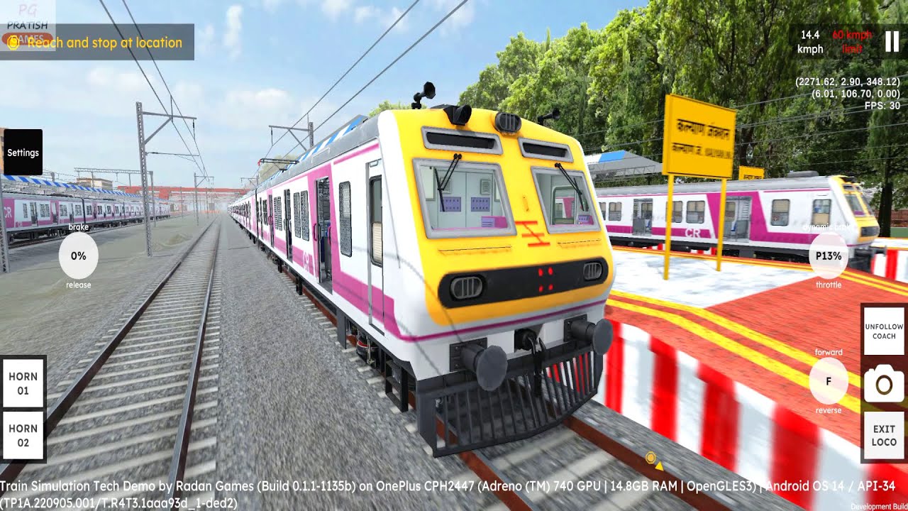 Mumbai Local Train Driving in RG Train Tech Demo Android Gameplay | Indian Train Games for ...