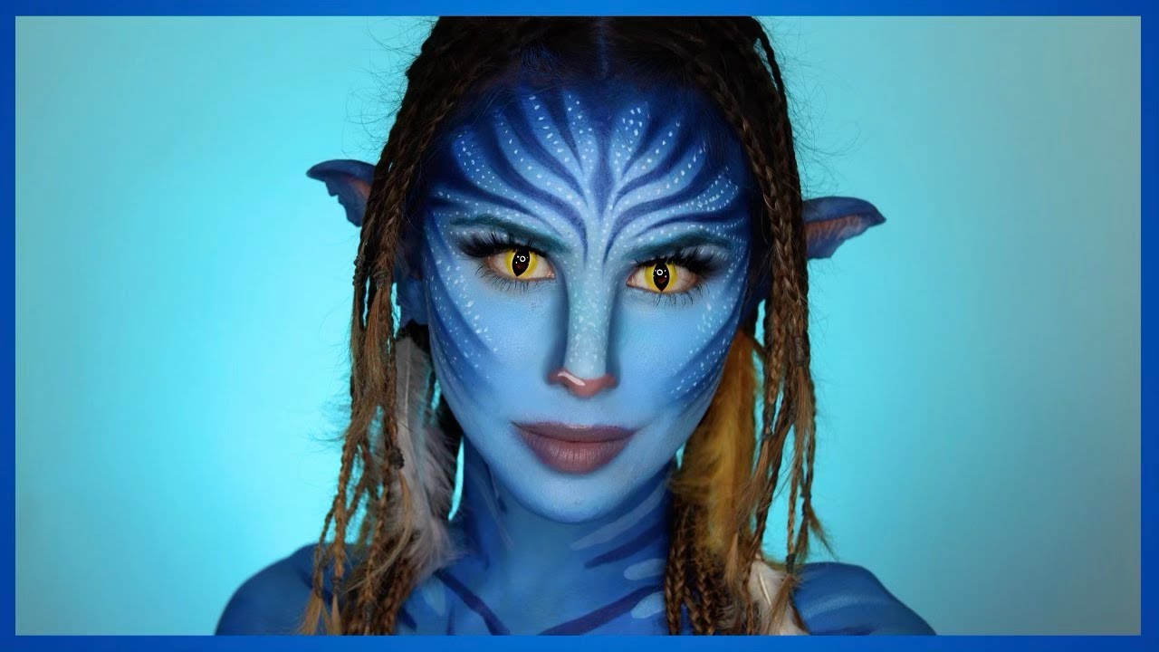 Avatar Halloween Makeup Tutorial - YouTube
