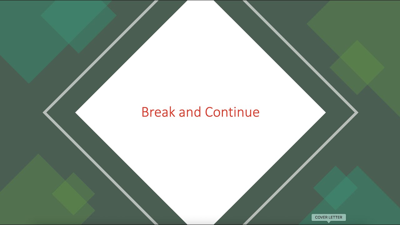 23 Break and Continue statement - YouTube