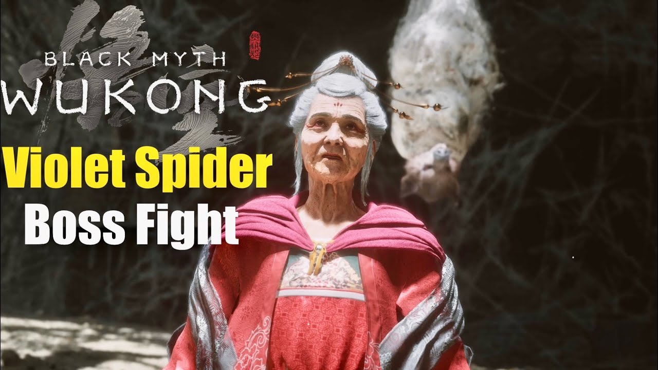 Violet Spider Boss Fight - Black Myth Wukong - YouTube
