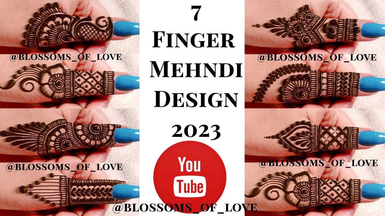 7 Lovely Finger Mehndi Design 2023 || Thumb Tattoo Mehndi || Finger ...