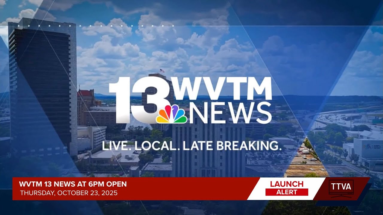WVTM 13 News at 6pm Open - 10/23/2025 [Diagrid '25 Launch] - YouTube