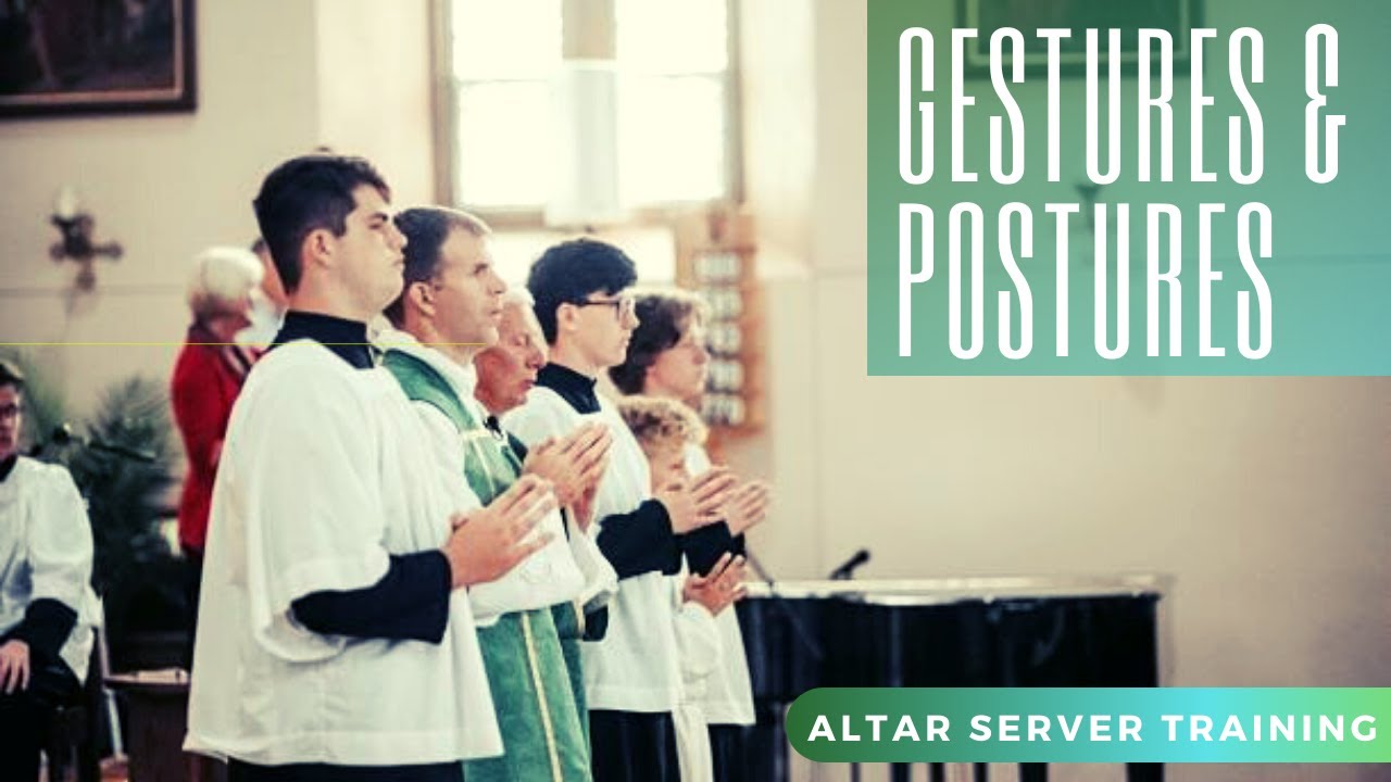 Altar Server Training - Gestures and Postures - YouTube