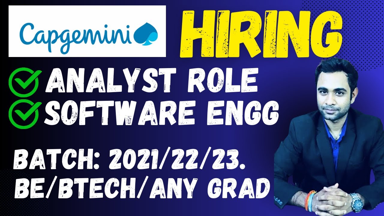 🔴Capgemini Hiring Analyst Role | Batch 2021 | 2022 | 2023 | Hexaware ...