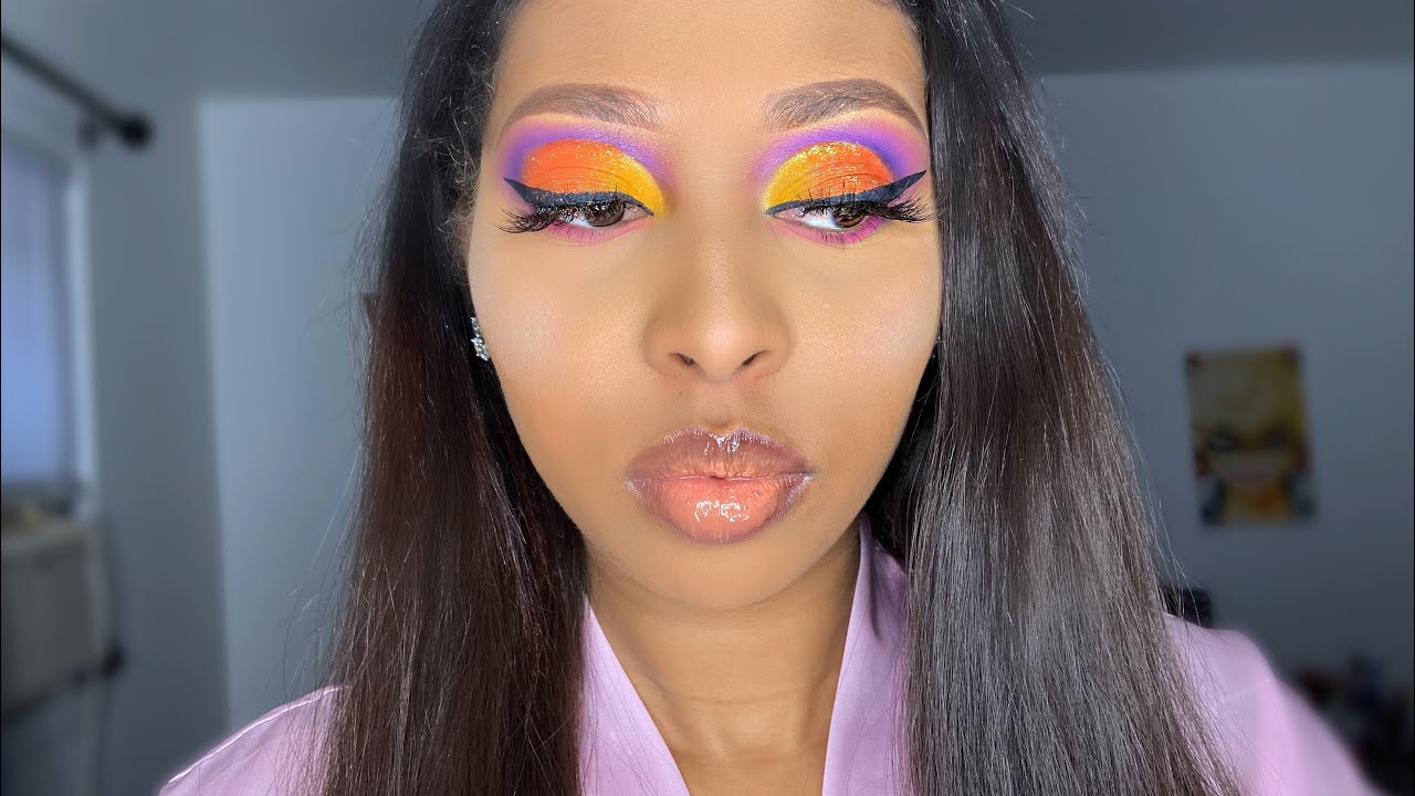 Purple Sunset ☀️ Eyeshadow Tutorial - YouTube