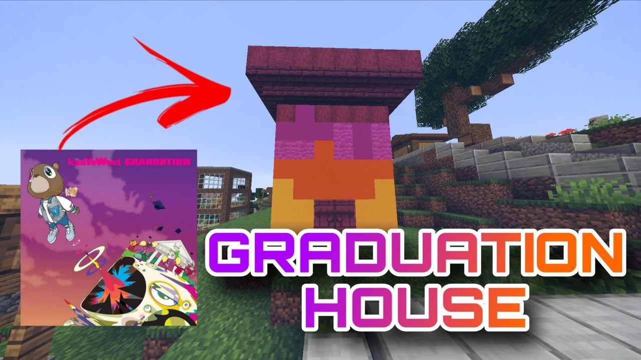 GRADUATION house in minecraft [Tutorial] - YouTube