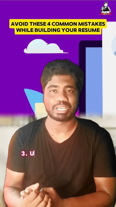 Avoid these 4 common mistakes while building your resume @Ajayhr_01 #interview #job #tamil - YouTube