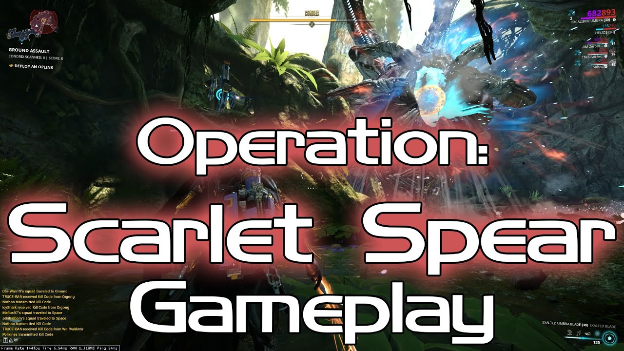 Warframe Gameplay - Operation: Scarlet Spear - Ground Assault Gameplay ...