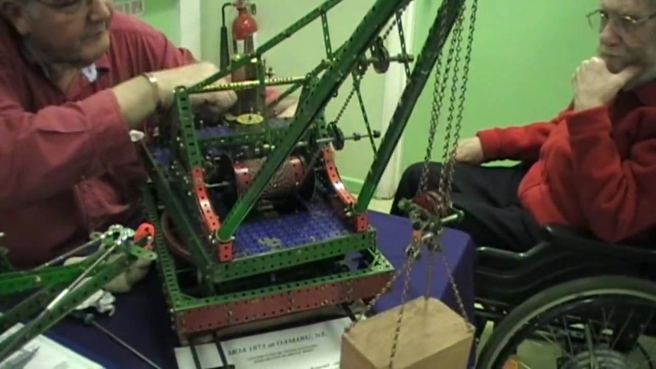 Meccano Moa 1873 Steam-powered crane by Peter Goddard - YouTube
