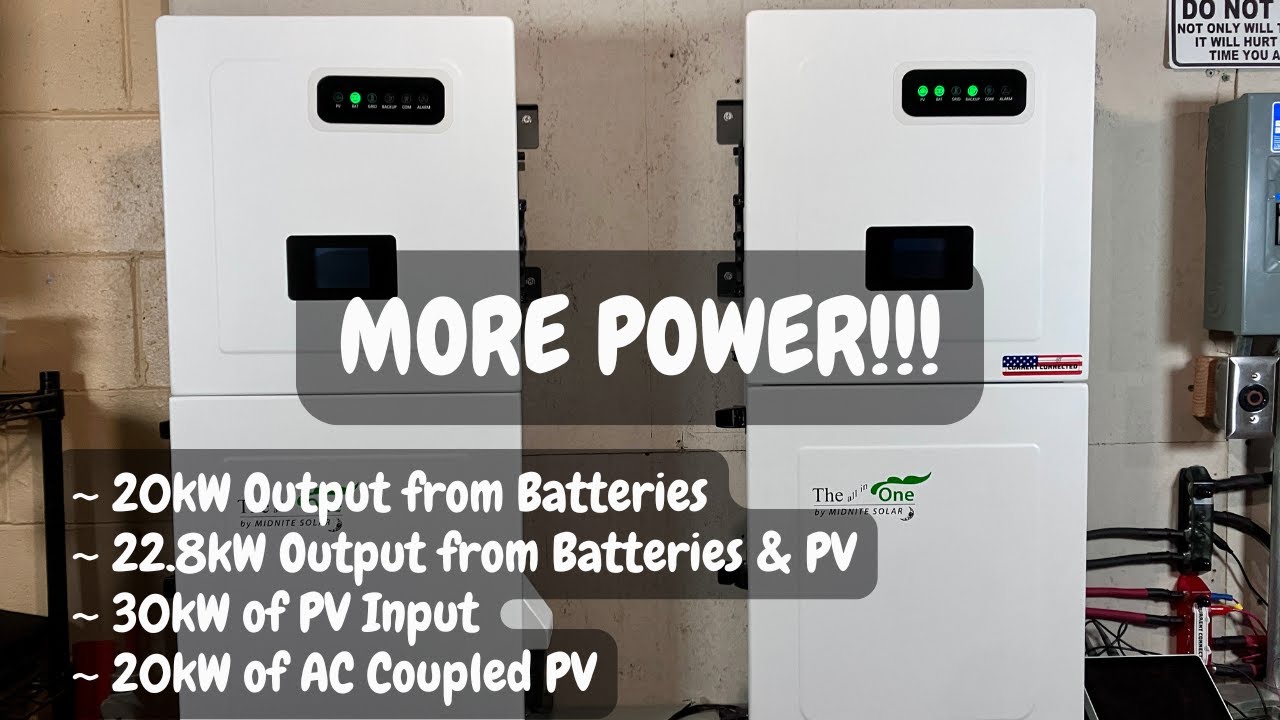 Doubling the Output: Paralleling MidNite One Inverters - YouTube