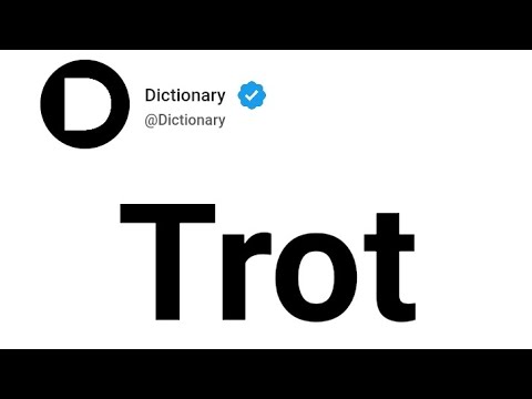 Trot Meaning In English - YouTube