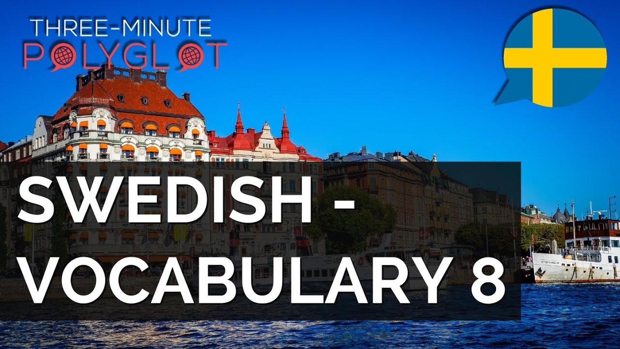 Learn Swedish: General Vocabulary with Examples | Lesson 8 - YouTube