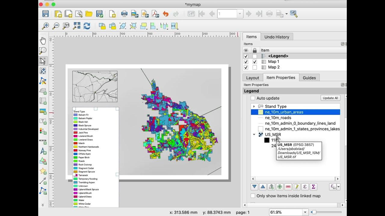 Edit a Layout Legend in QGIS 3 - YouTube