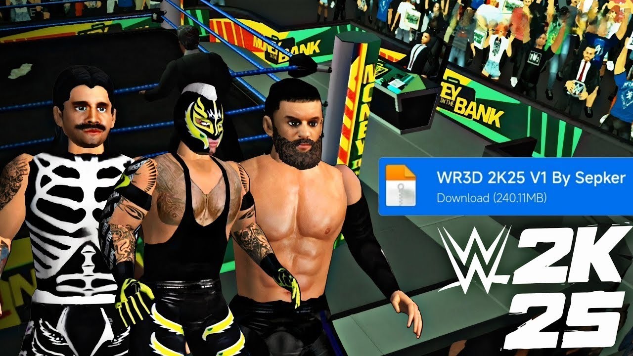 WR3D 2K25 MOD APK: Real Entrances, SEPKER Graphics, WWE 2K25 Android ...