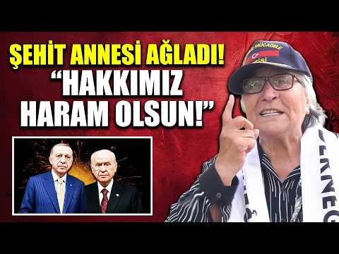 Şehit annesi Pakize Akbaba Erdoğan ve Bahçeli'ye ağlayarak isyan etti! “Hakkımız haram olsun!\