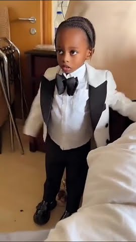 Imade Adeleke David daughter and Liam late mobad son sported at jp2025 ...