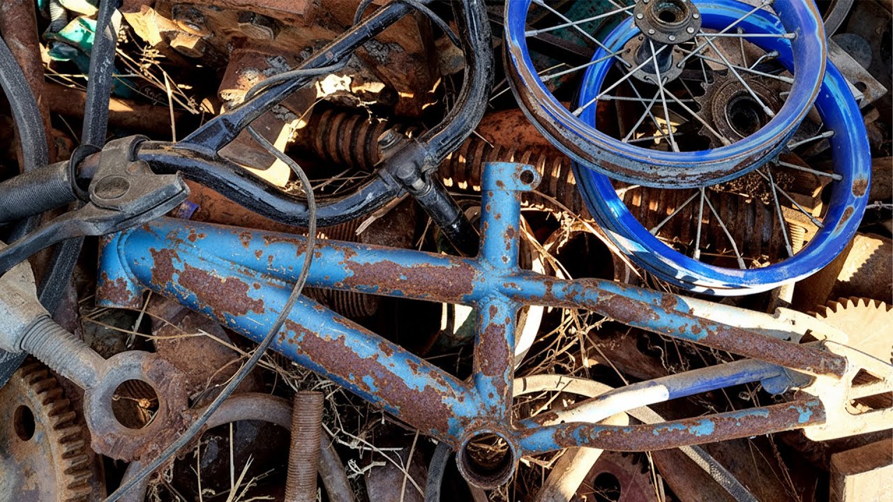 Kids Bike RESTORATION: Watch How I Rebuild a Scrap Bike - YouTube