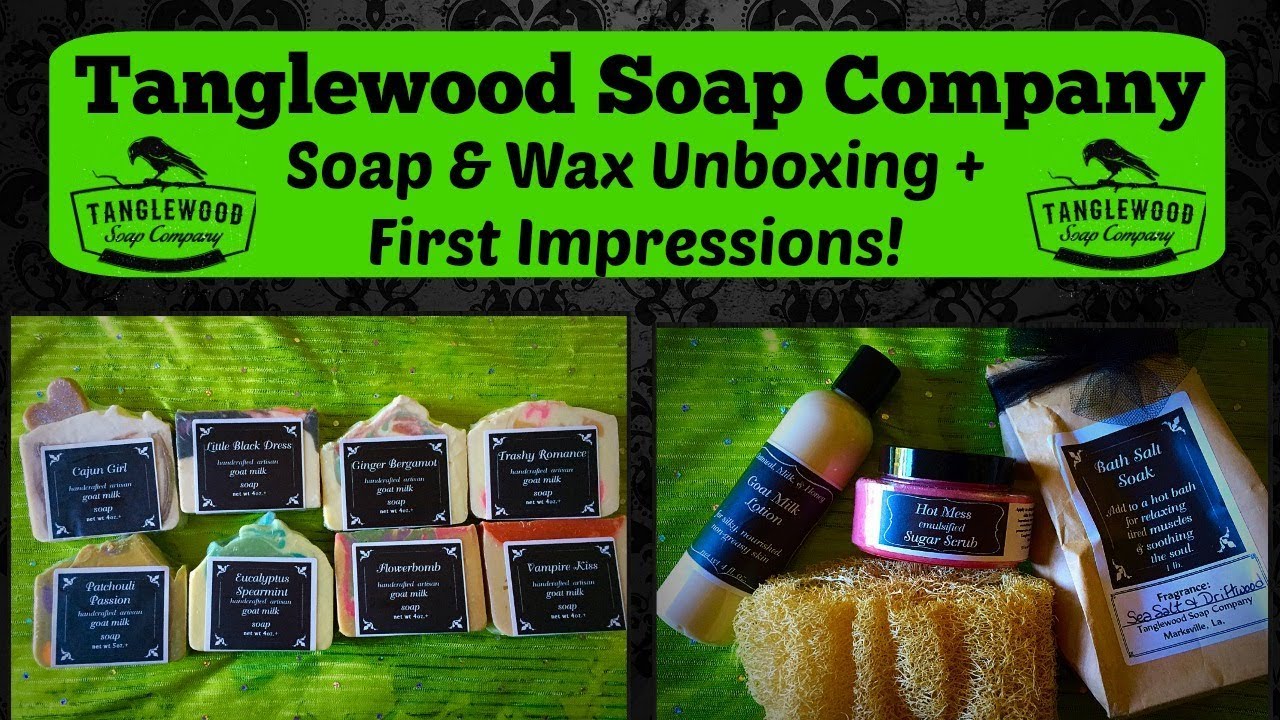 TANGLEWOOD SOAP COMPANY UNBOXING & FIRST IMPRESSIONS! - YouTube