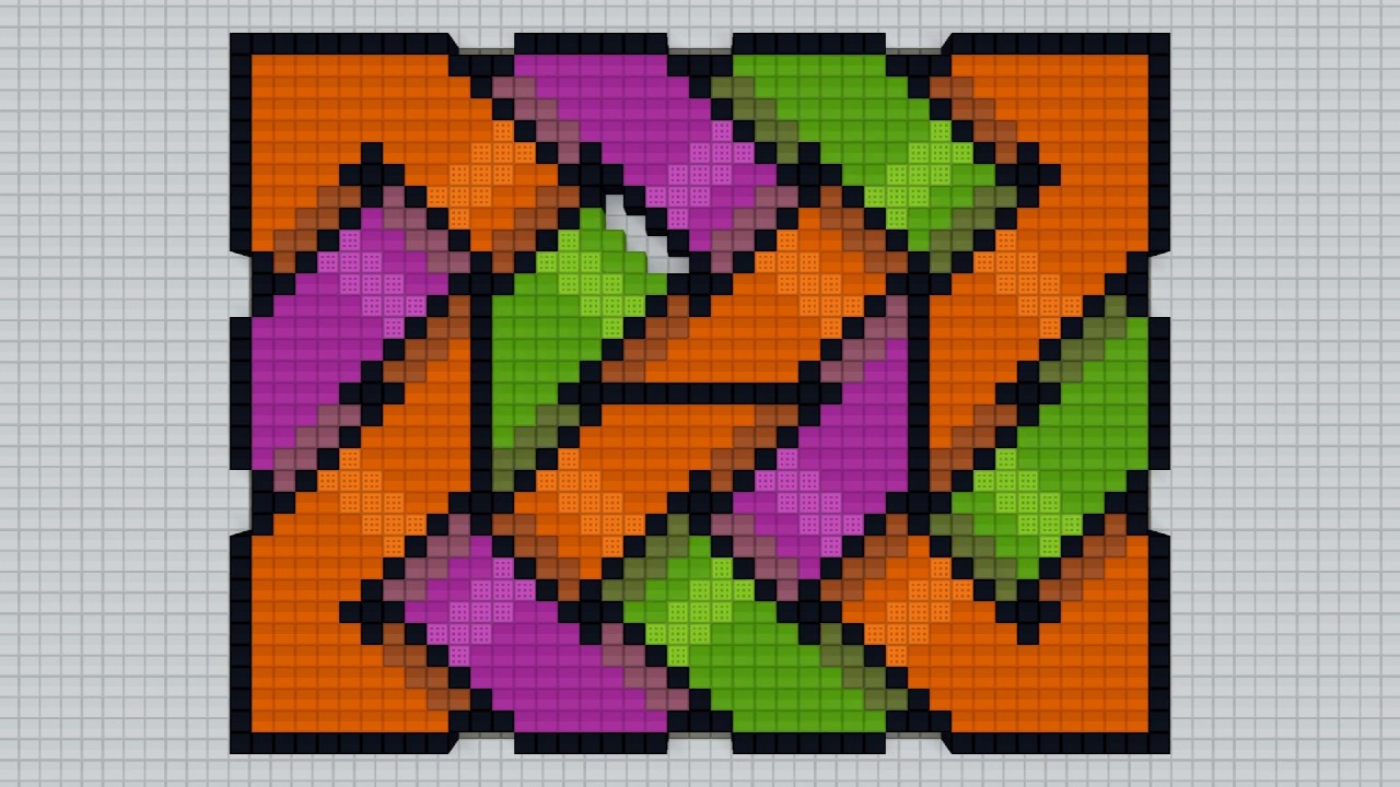 Drawing a celtic knot in Minecraft - YouTube