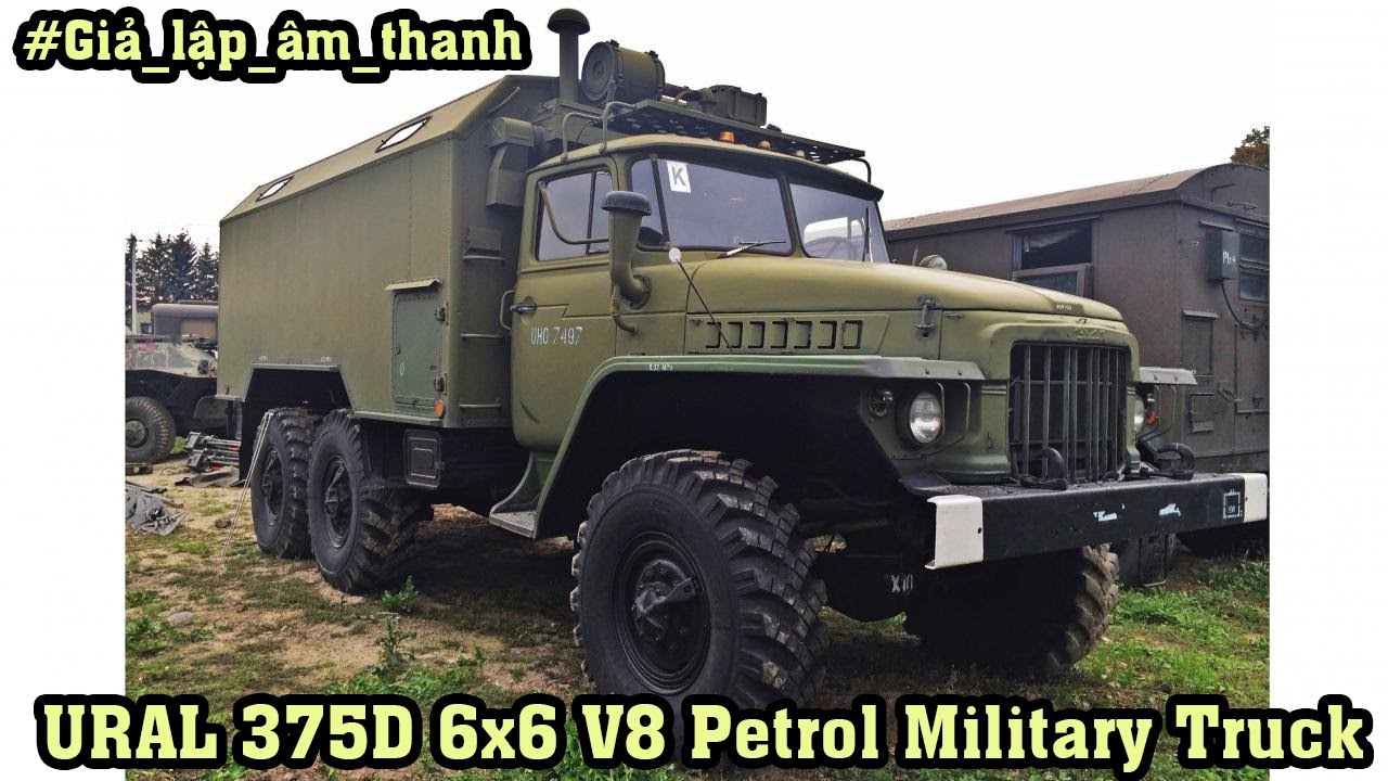 Giả lập âm thanh động cơ xe URAL 375D 6x6 V8 Petrol Military Truck | RC ...