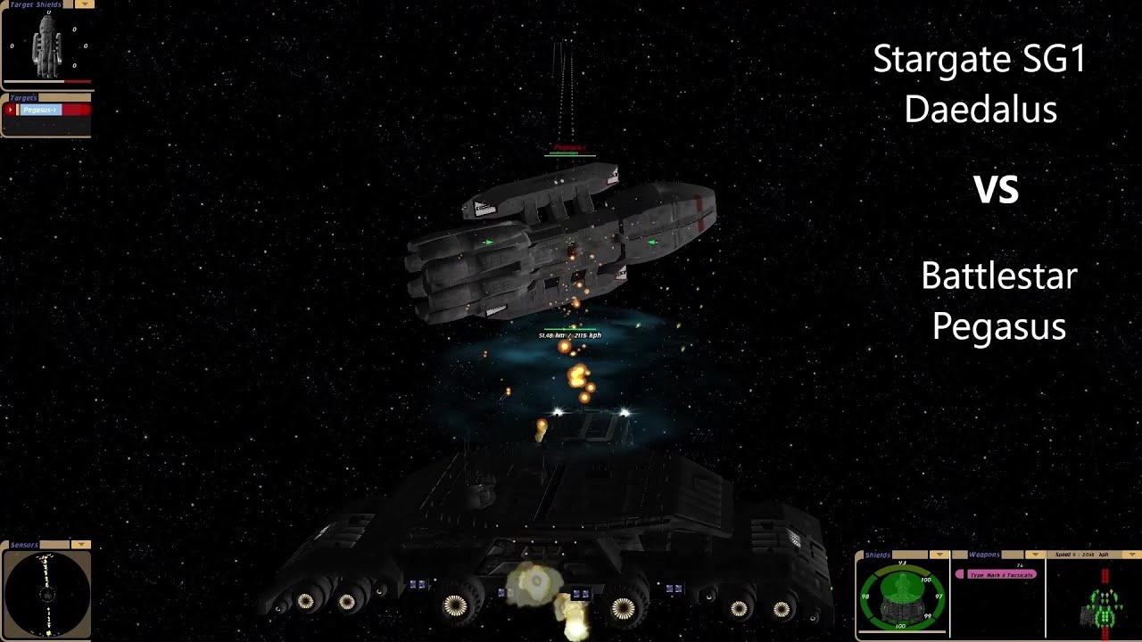 Stargate SG1 Daedalus VS Battlestar Galactica Pegasus | Both Sides ...