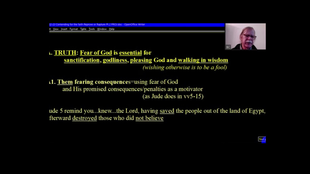 Jude 22-23 - Contending for the Faith: Reprove or Rapture Part 2 - YouTube