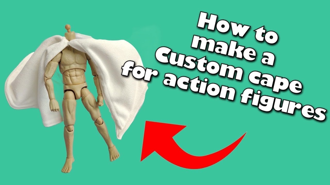 How to make a wired cape for action figures step by step tutorial - YouTube