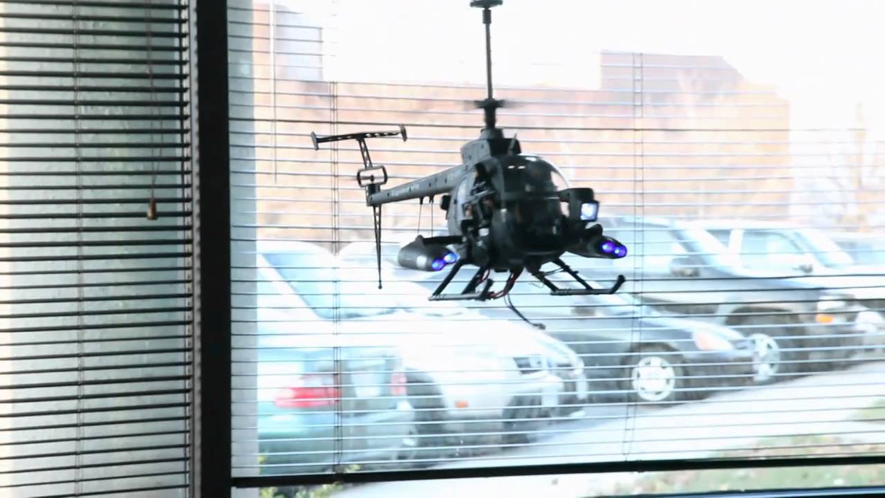 Defender Giant Scale SWAT Copter from ThinkGeek - YouTube