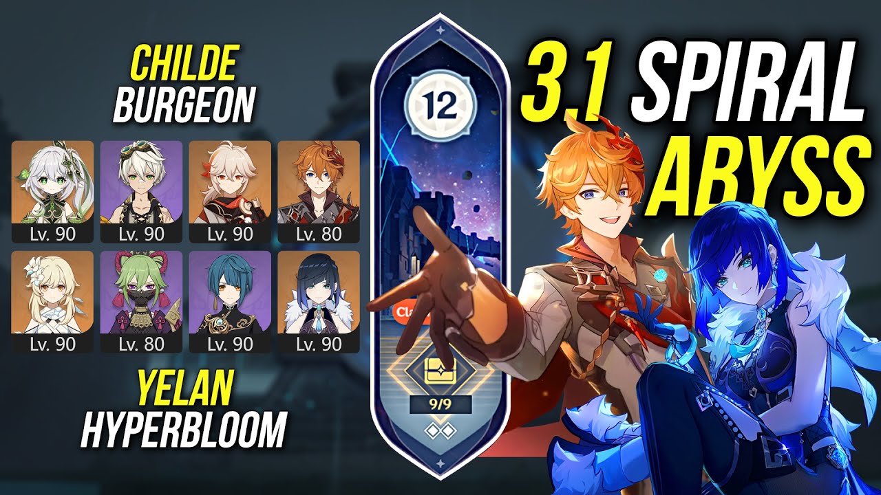 I got sold to Burgeon Childe! Hyperbloom Yelan showcase! Spiral Abyss 3 ...
