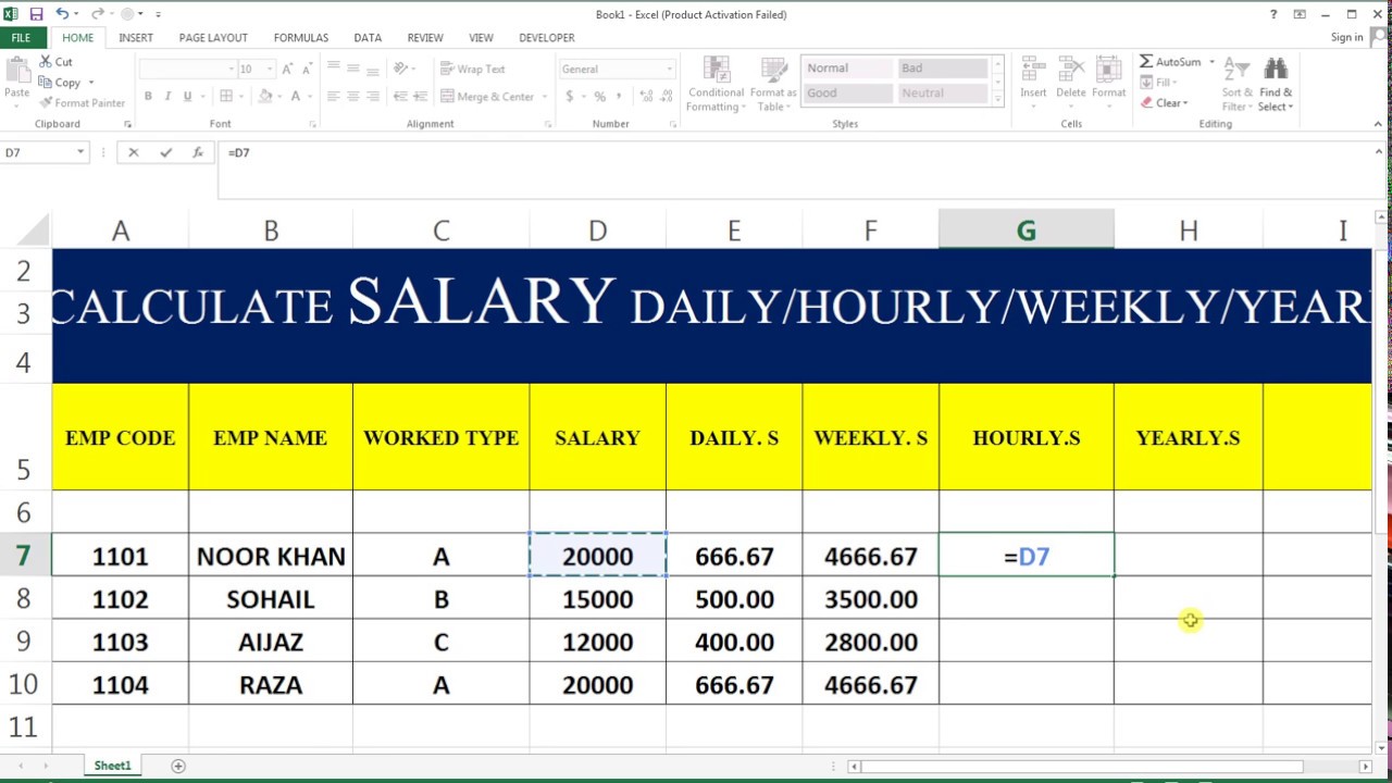 How To Make Salary Sheet Calculating D W H Y YouTube how-to-make-salary-sheet-calculating-d-w-h-y-youtube