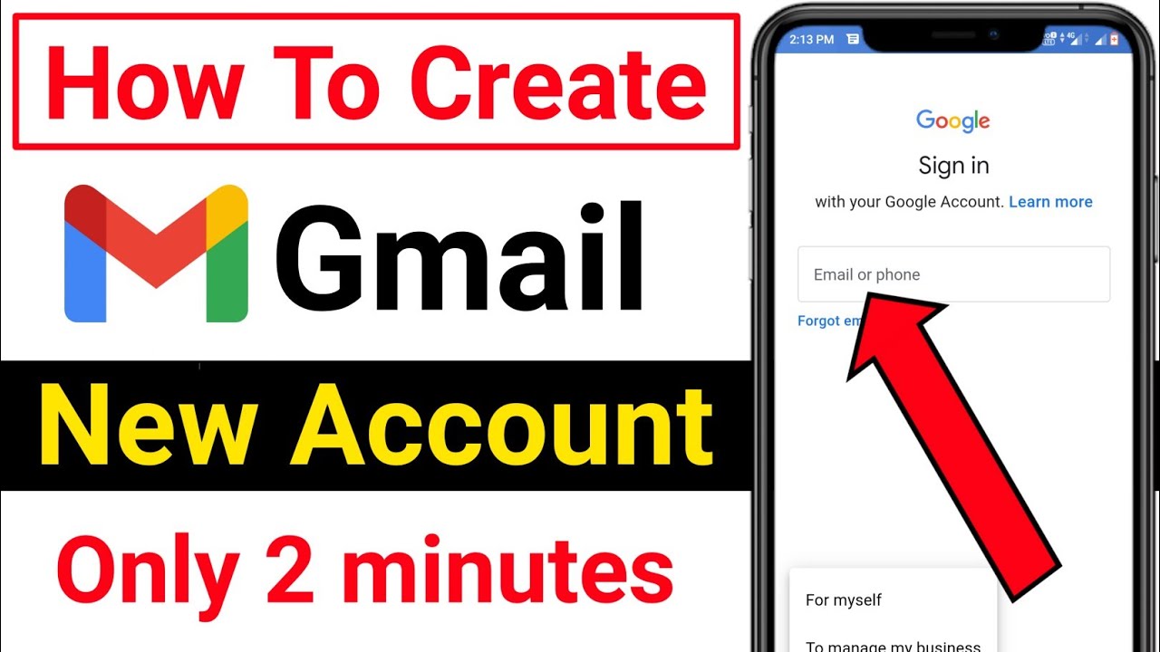 how to create gmail account | how to create a gmail account | gmail ...