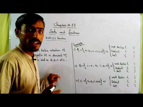 Sets and Functions Chapter 17 Class X Sindh Board | Introduction to Set . - YouTube