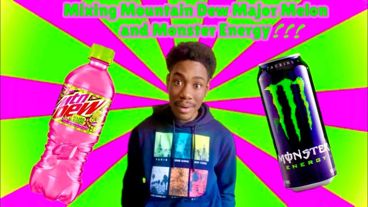 Mixing Mountain Dew Major Melon and Monster Energy!!! (Best Drink ...