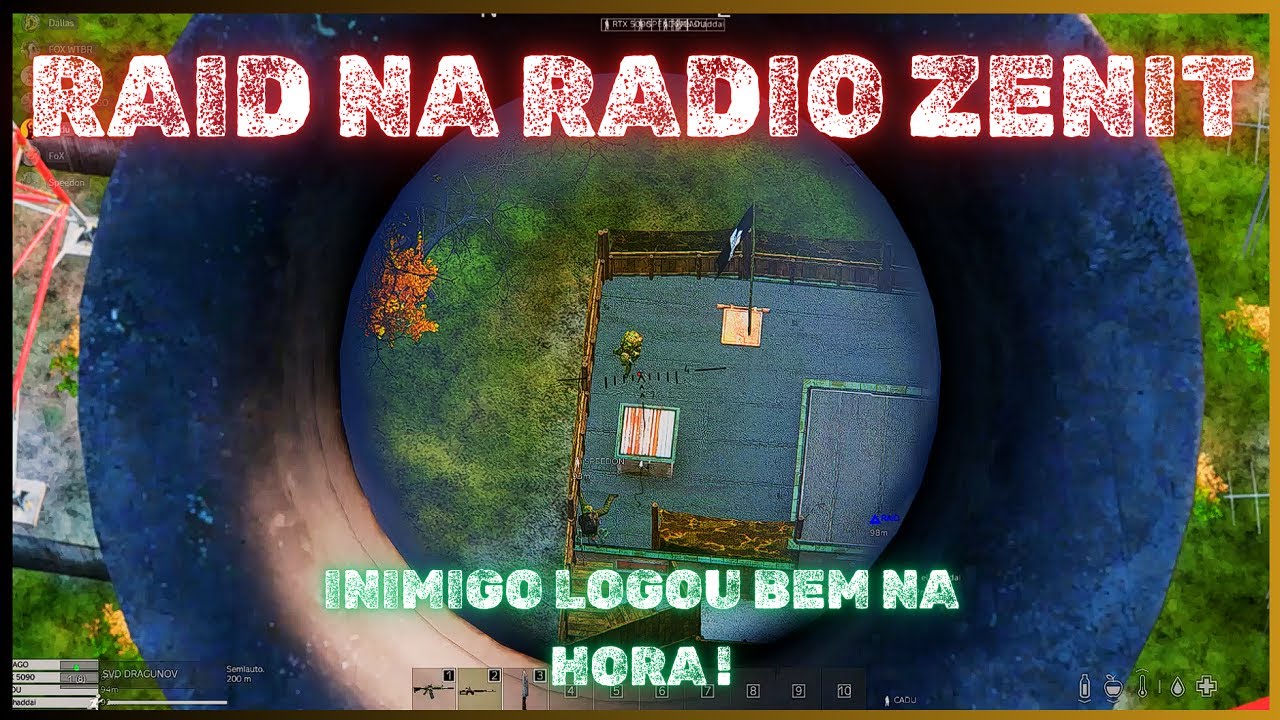 RAID NA RADIO ZENIT! ele logou bem na hora! dayz #dayz #gameplay - YouTube