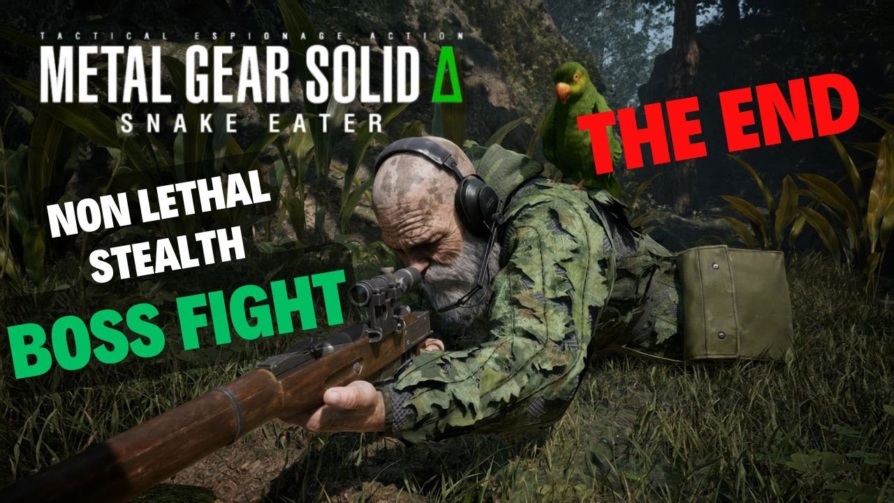 THE END | non lethal stealth boss fight | Metal Gear Solid Delta: Snake ...