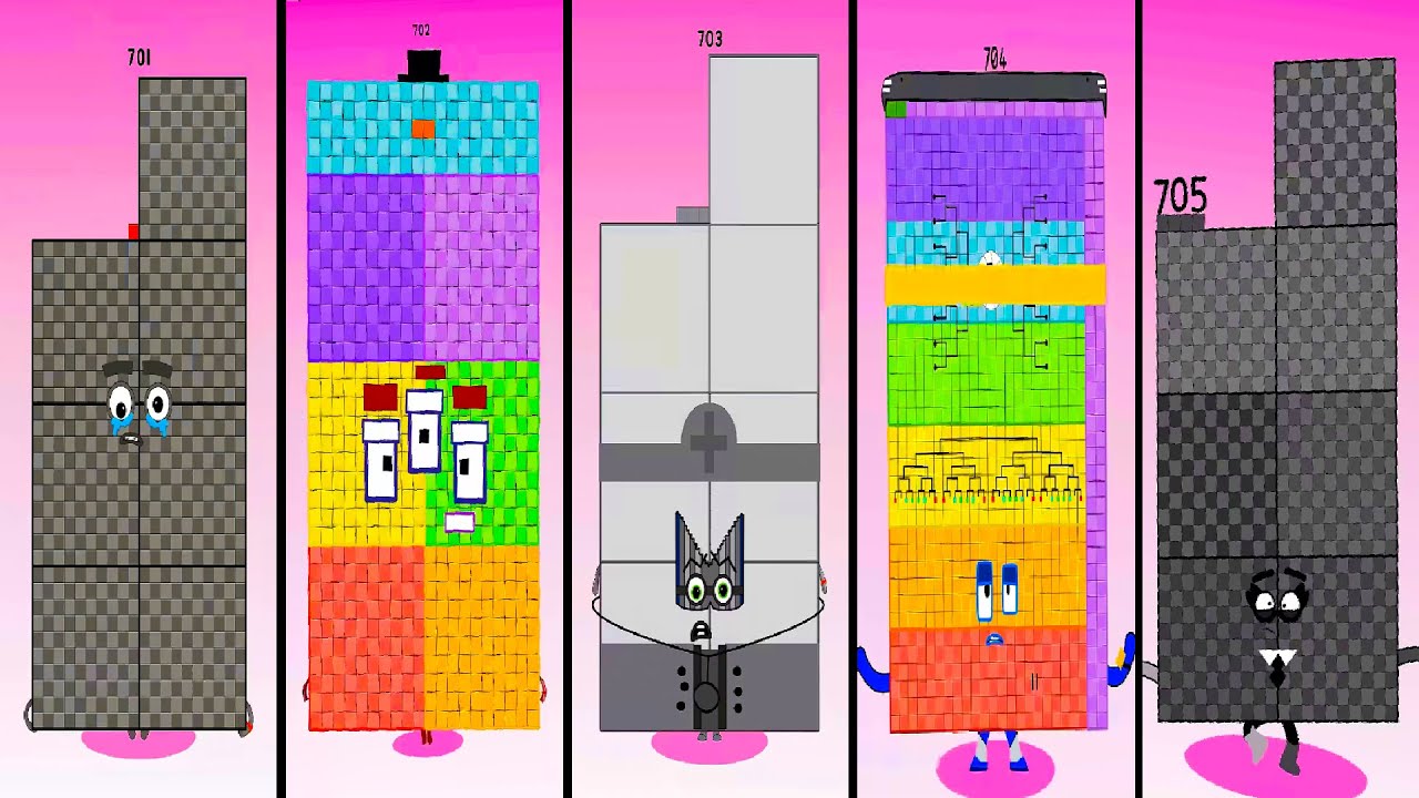 Sprunki OC ALL Numberblocks 701 000000 - 705 000000 | Compilation ...