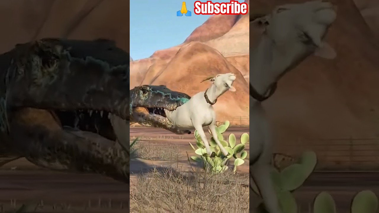 Dinosaur hunting a goat #viral #trending #vipcartoon #youtubefunny # ...