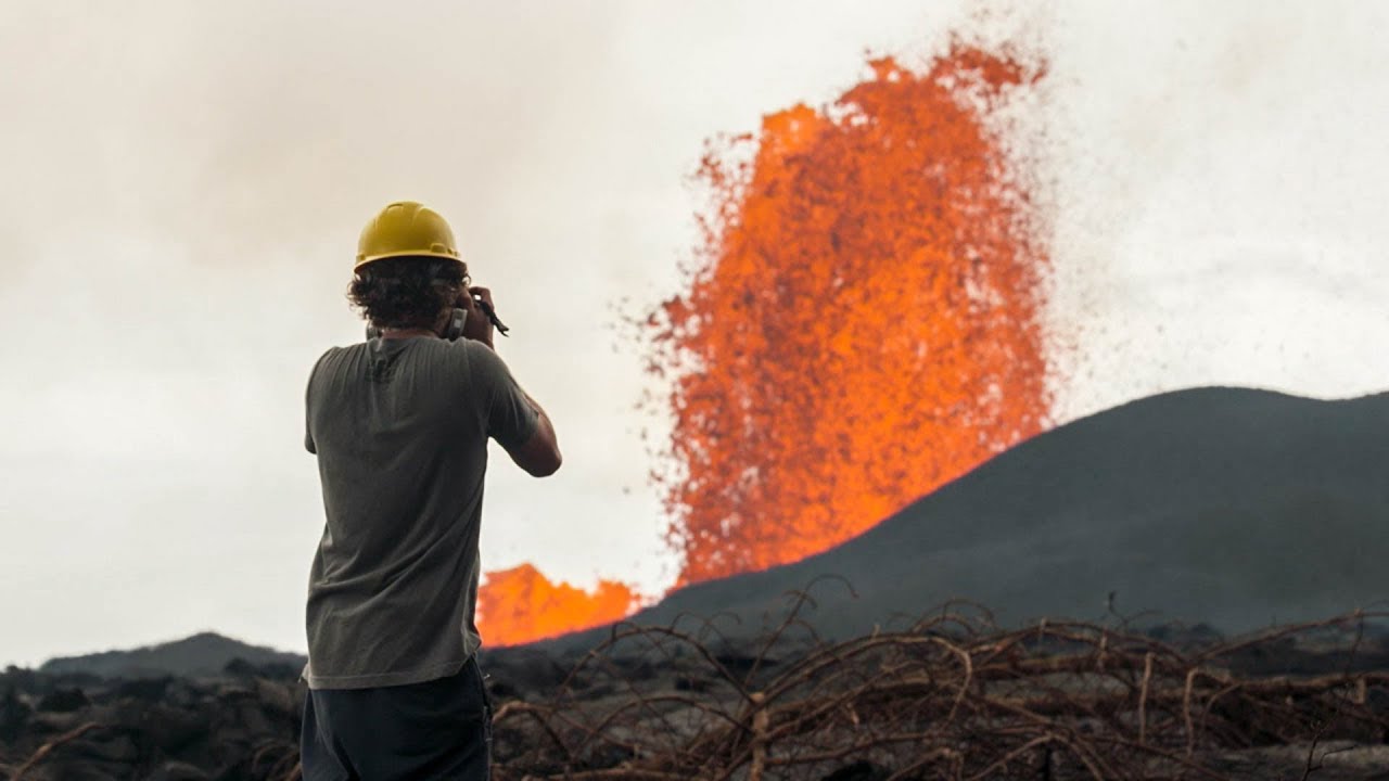 This man makes a living by chasing lava - YouTube