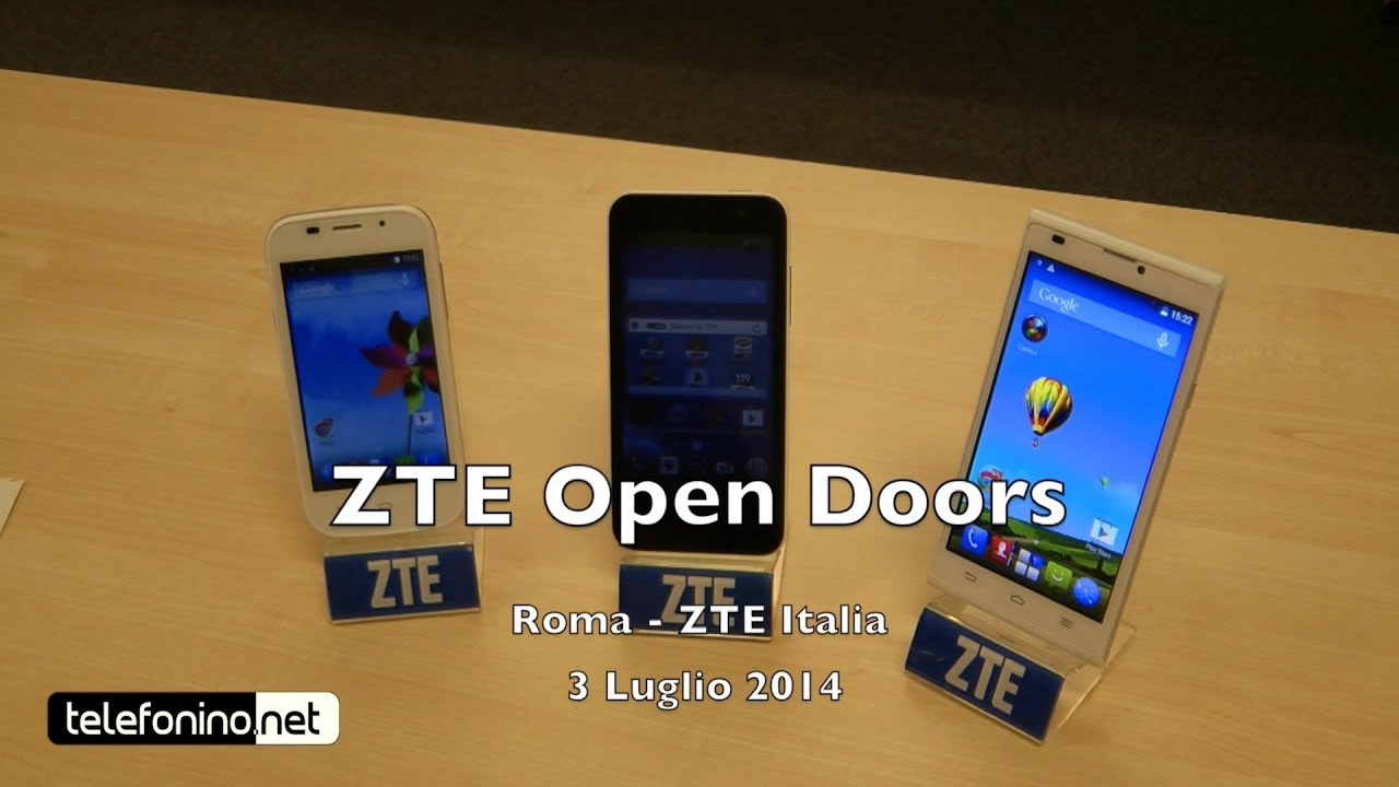 ZTE Open Doors: Blade L2, Blade C2 Plus e Blade APEX 2 - Telefonino.net ...