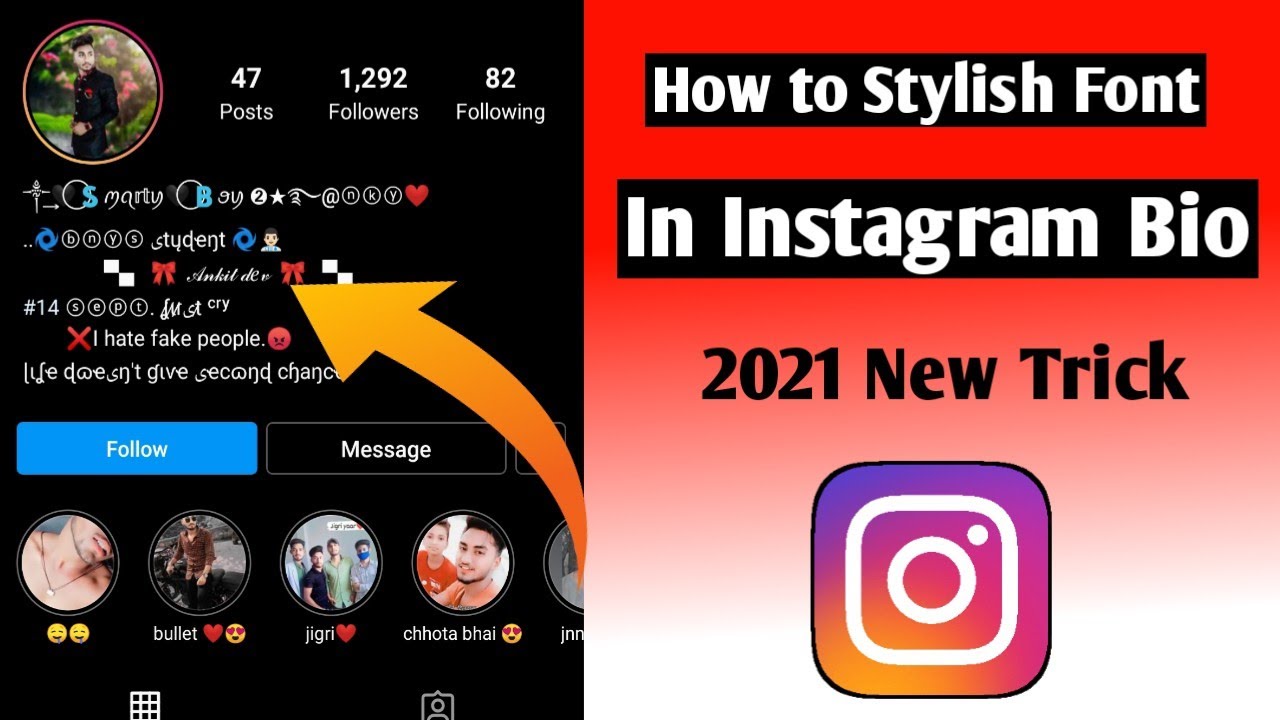 Instagram Stylish Bio Kaise Lagaen ||how to add stylish bio in ...