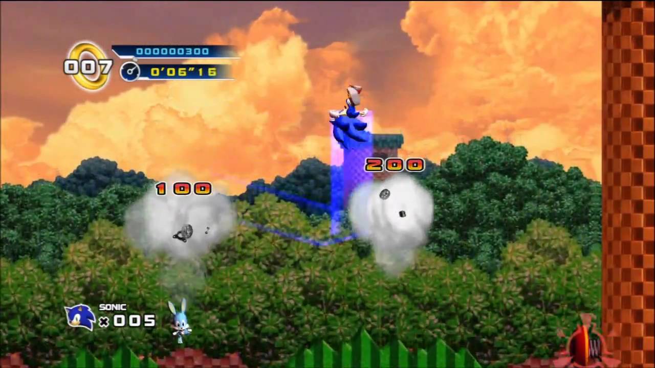 Sonic The Hedgehog 4 Episode 1 Splash Hill Zone Playthrough HD* - YouTube