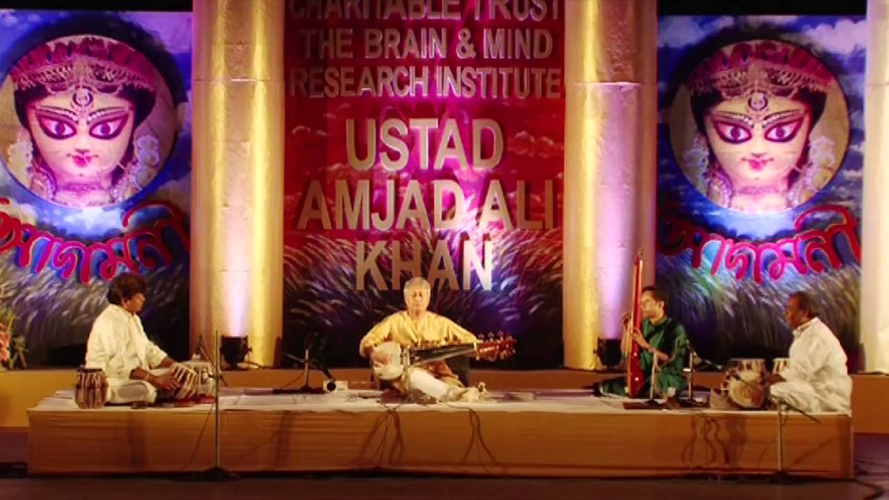 Sarod Virtuoso Amjad Ali Khan - Raga Yaman Kalyan - Fateh Singh Gangani ...