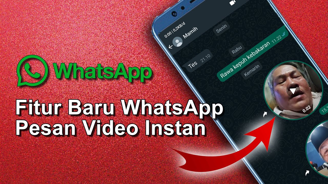 Cara membuat pesan video instan di WhatsApp terbaru - YouTube