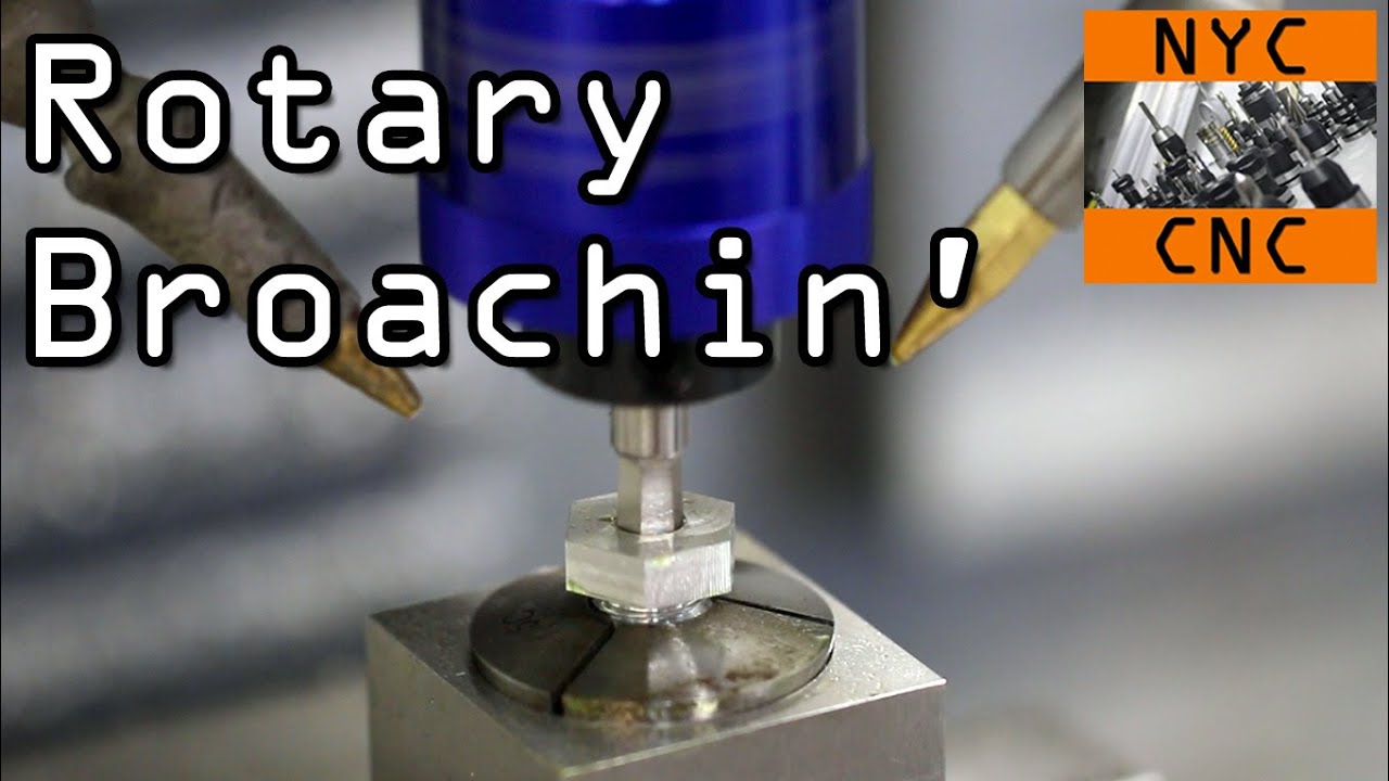 Rotary Broach! Shoving Square Things in Round Holes! - YouTube