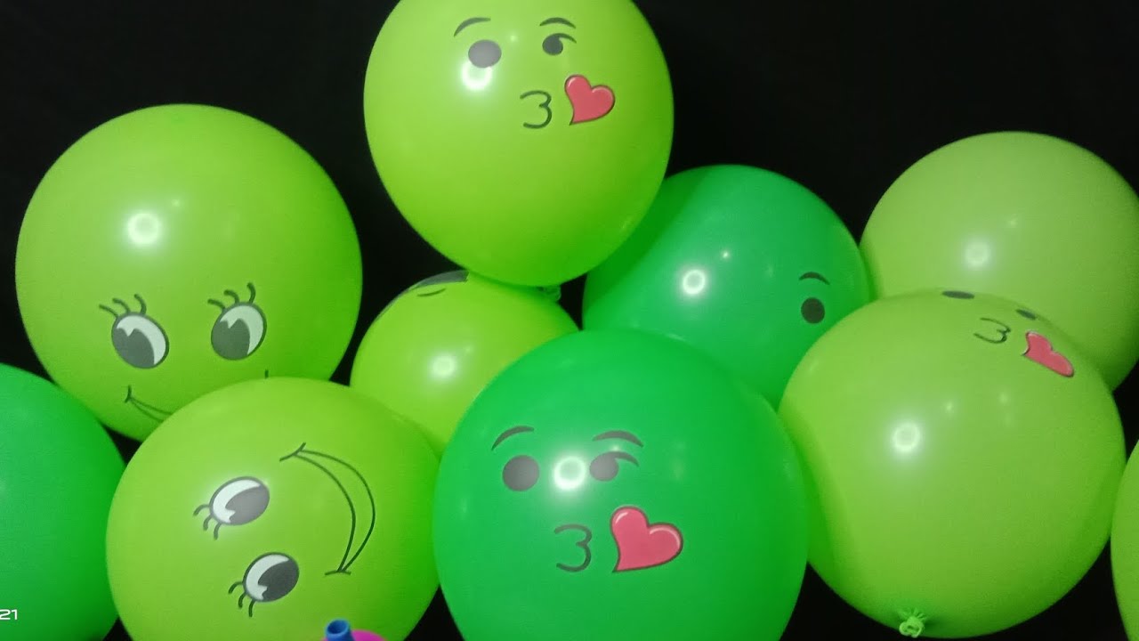 FUN BALLON ,POPPING BALON GREEN COLOR - YouTube